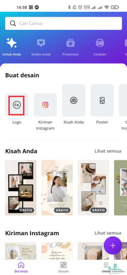 Cara Membuat Logo Inisial Nama di Canva